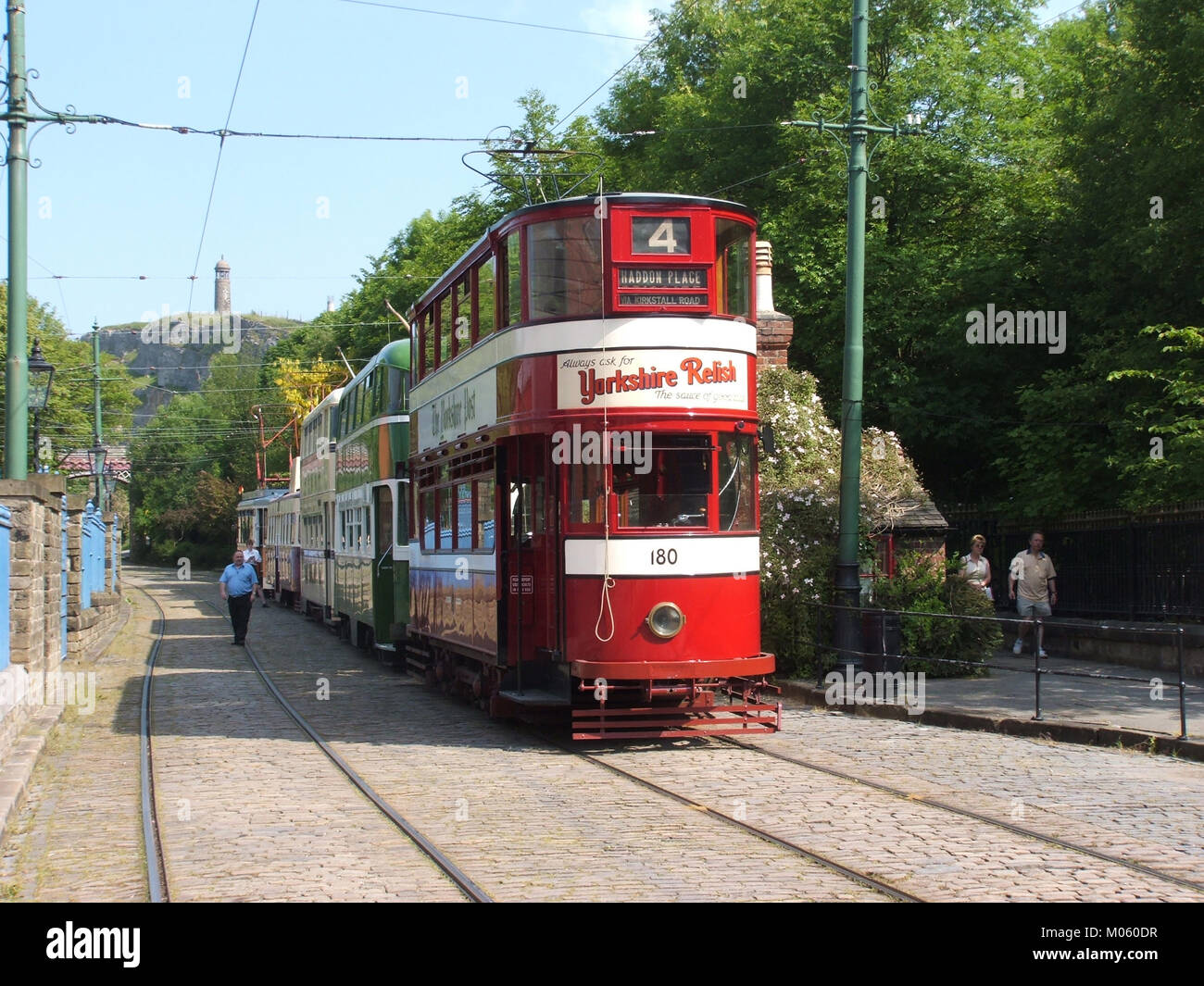 An old vintage tram at the National Tramway Museum at Crich - June 2006 ...