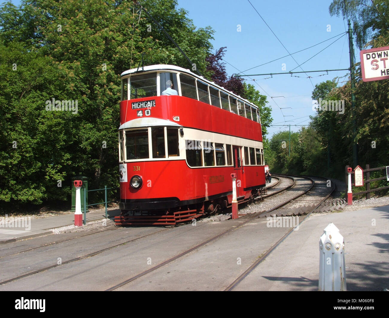 Vintage Tram Crich Tramway Museum Vehicle High Resolution Stock ...