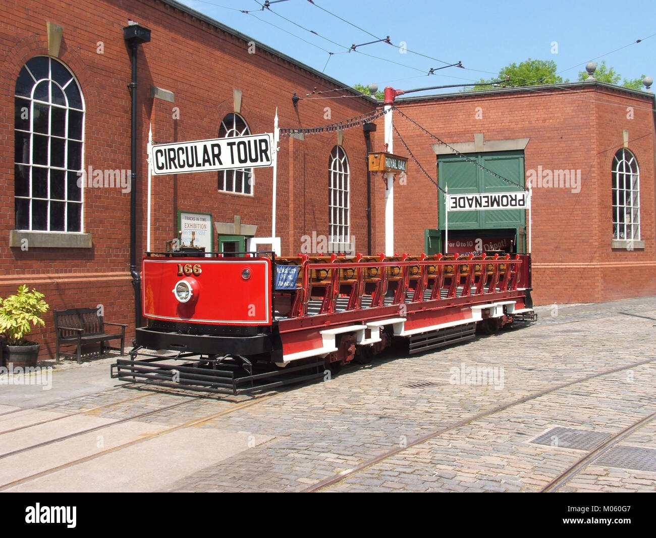 An old vintage tram at the National Tramway Museum at Crich - June 2006 ...