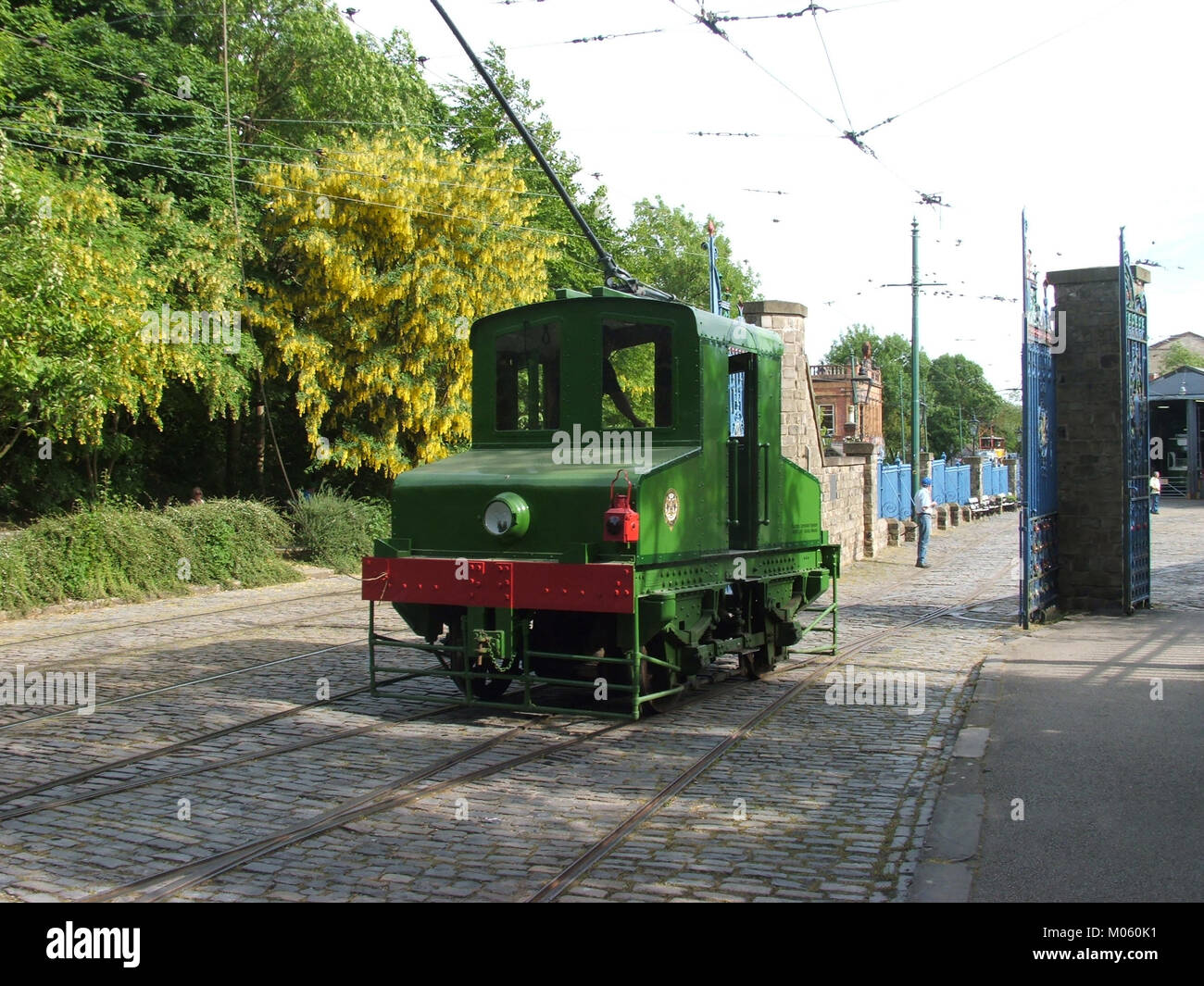 An old vintage tram at the National Tramway Museum at Crich - June 2006 ...