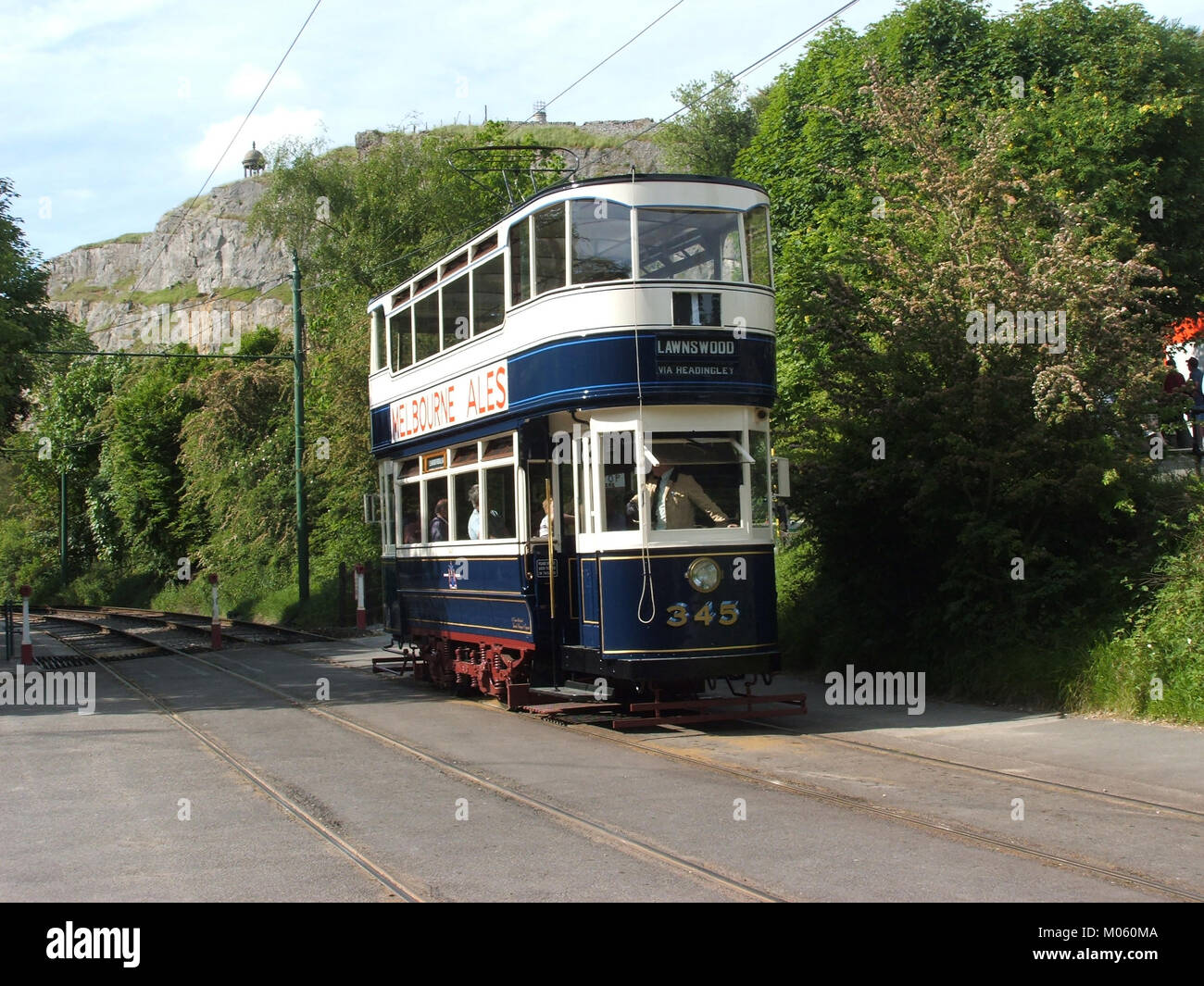 National tramway museum crich tramway village hi-res stock photography ...