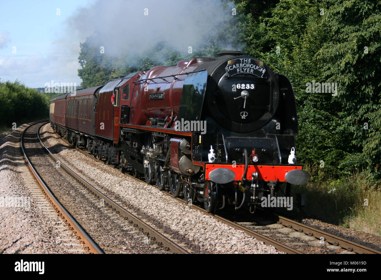 LMS Pacific Steam Locomotive No. 6233 Duchess of Sutherland at Deighton ...