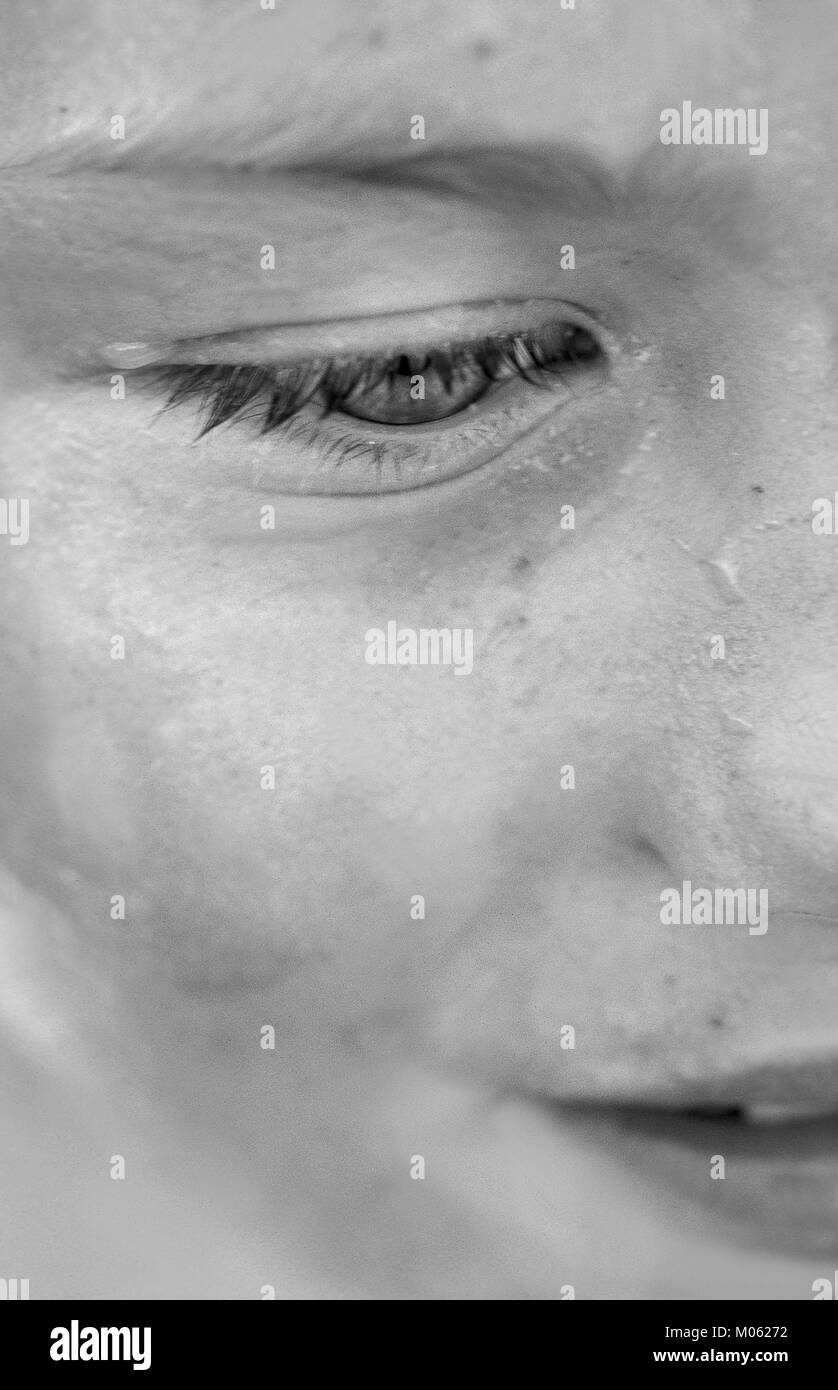 detail of the face of a child Stock Photo - Alamy
