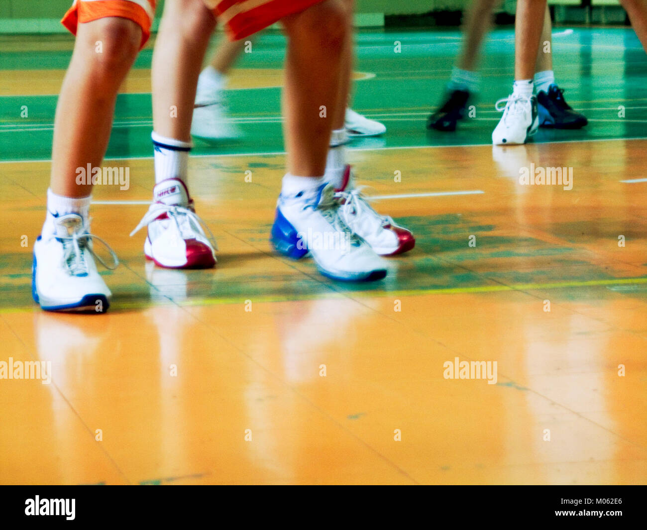 basketball player's legs Stock Photo - Alamy