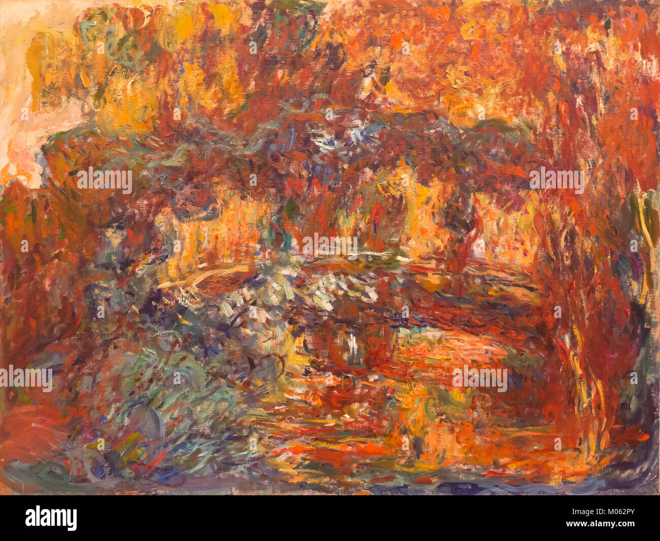 The Japanese Footbridge, Claude Monet, circa 1920-1922 Stock Photo - Alamy