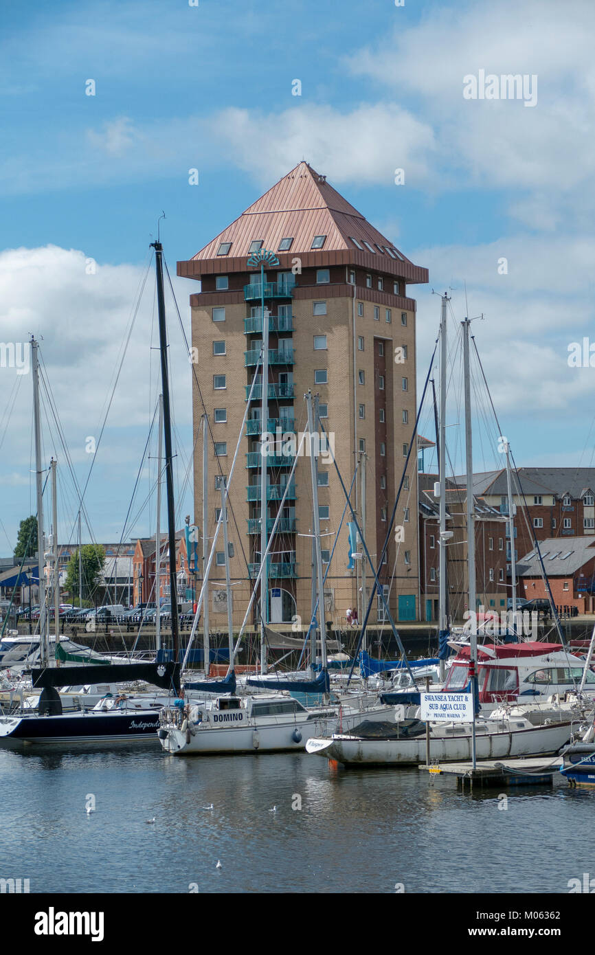 swansea marina dock docks harbour port boat boats boating wales ...