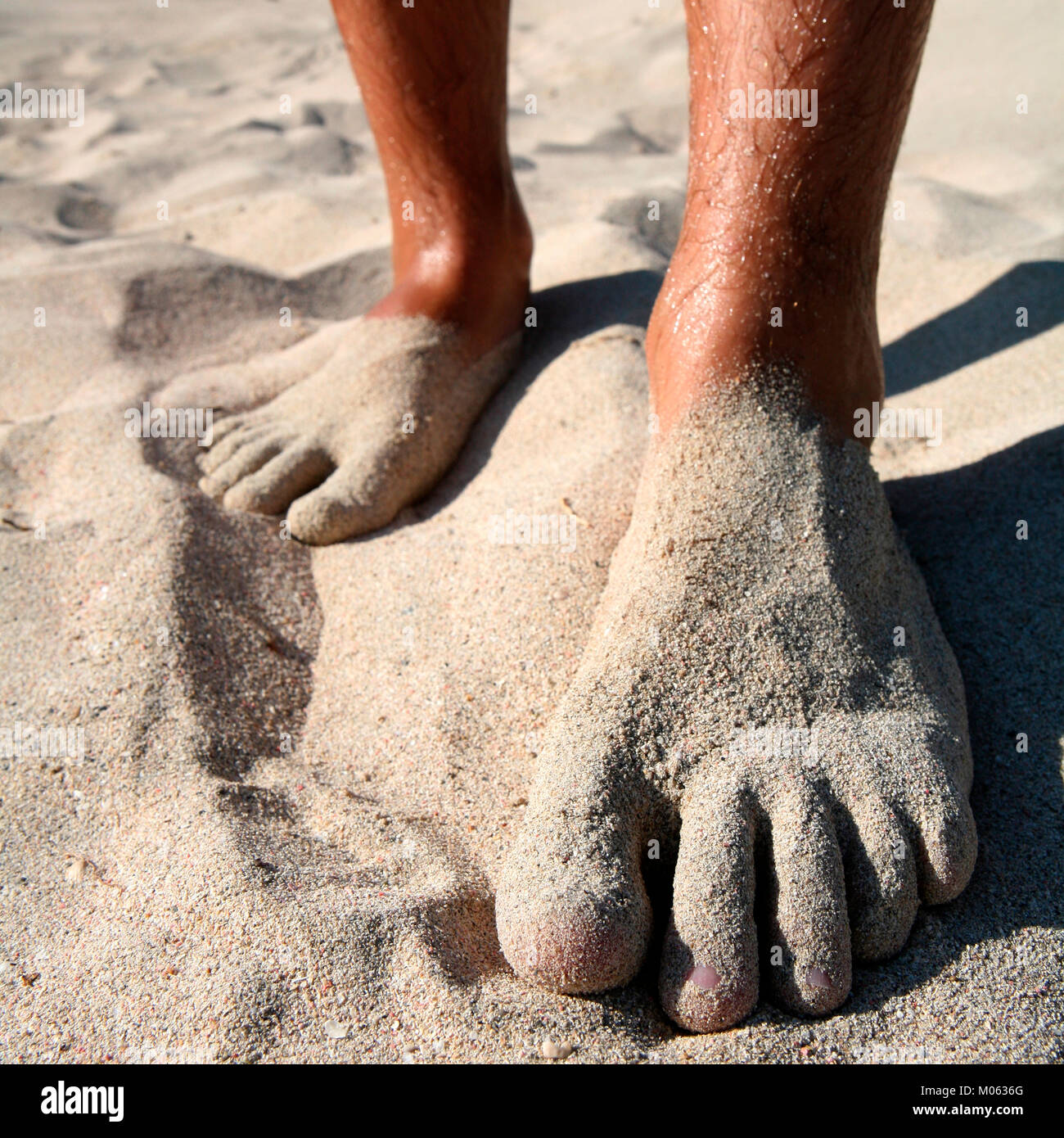 feet on sand Stock Photo - Alamy