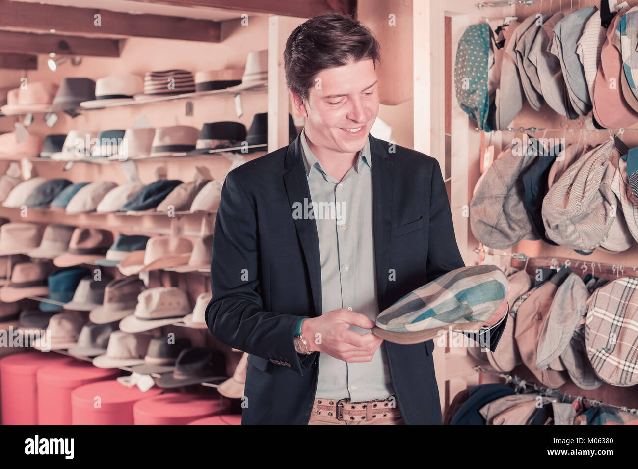 Portrait positive male try hi-res stock photography and images - Alamy