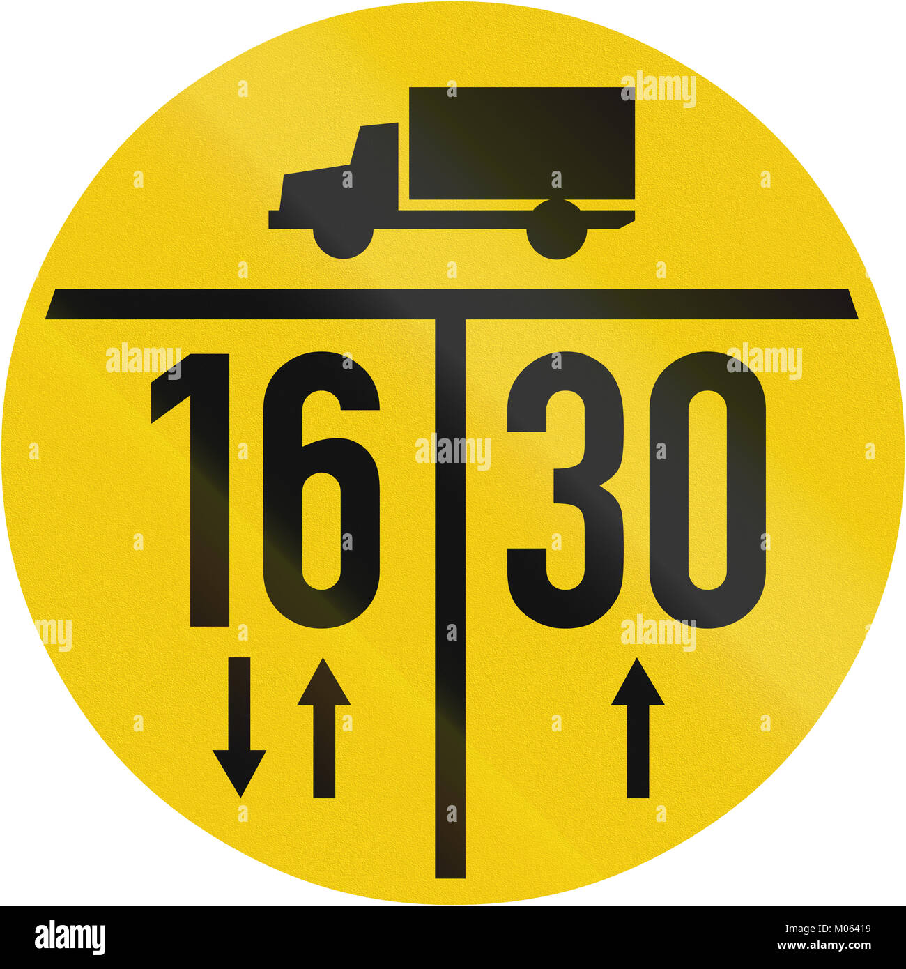 German information road sign of the Federal Ministry of Defence about ...
