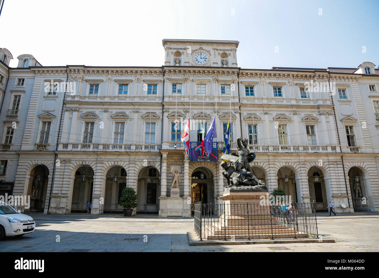 Turin, Italy: historical monuments in the city center such as ...