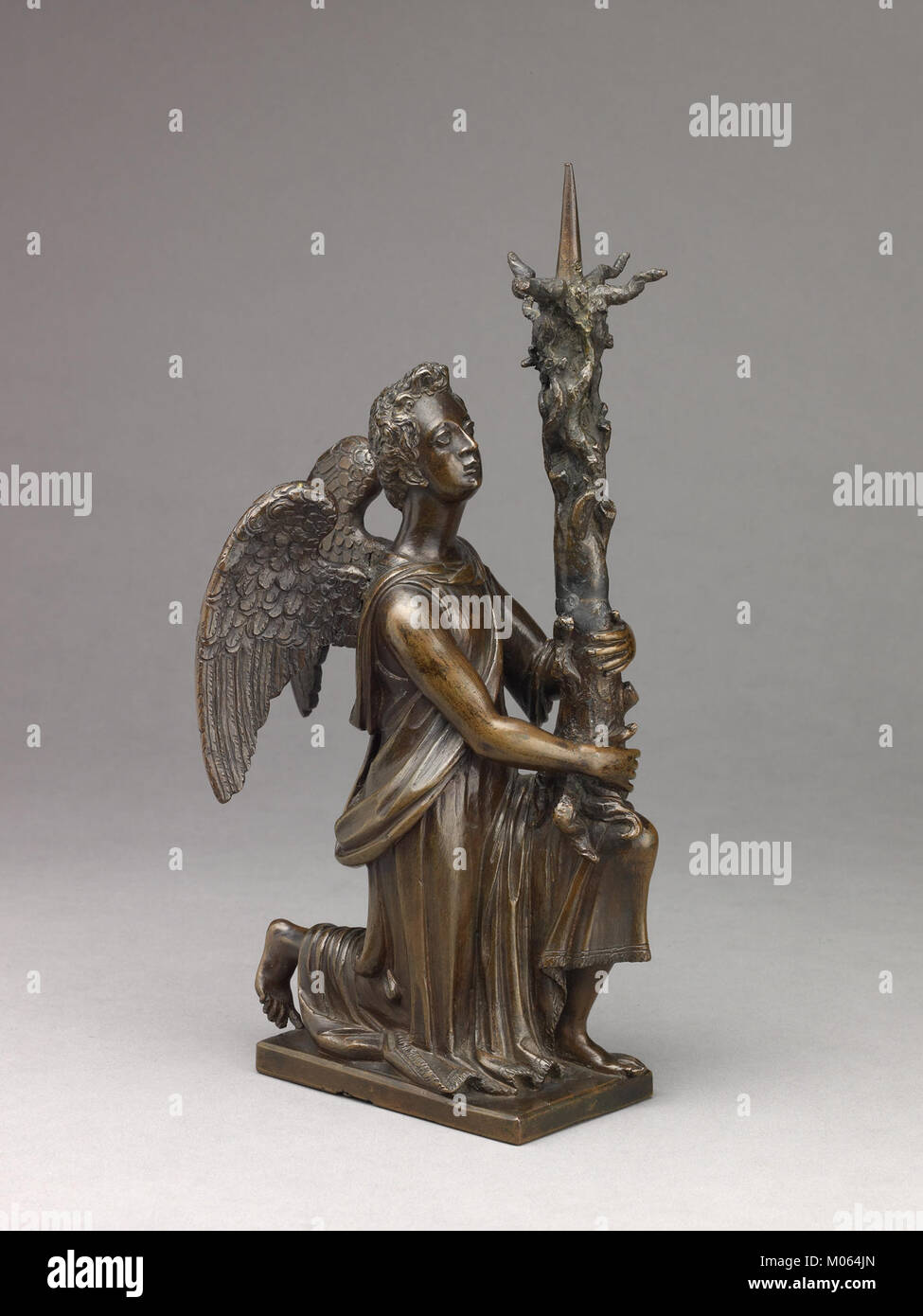 This candlestick in the form of a kneeling angel, part of the ...