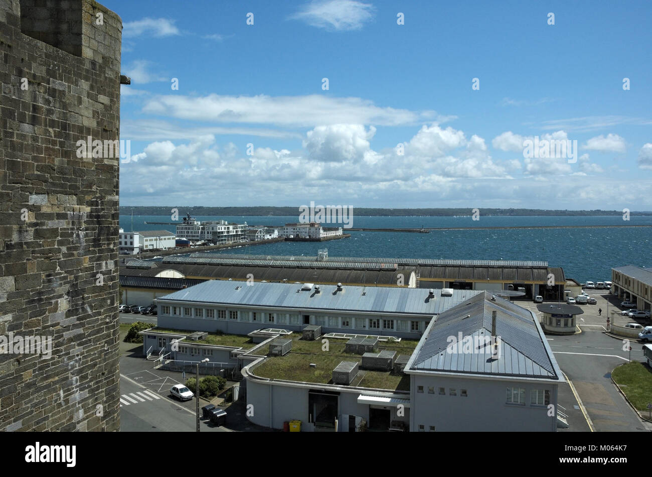 A photograph taken in Brest Port on May 23, 2006, capturing the port's ...