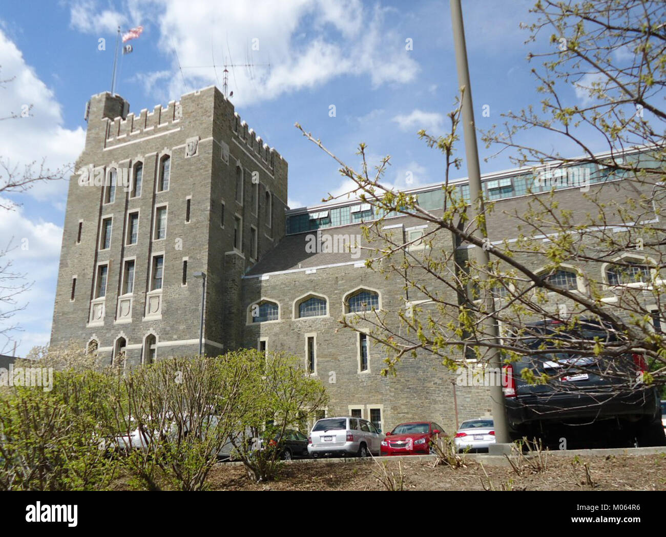 A building at Cornell University in Ithaca, New York, USA, is depicted ...
