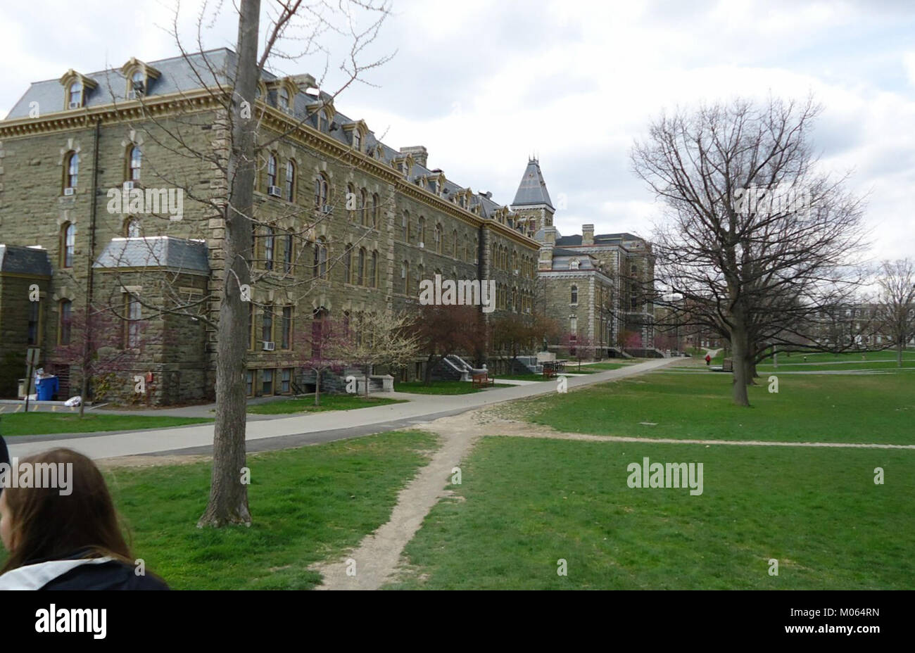 Cornell Universityâ€™s campus quadrangle features expansive green lawns ...