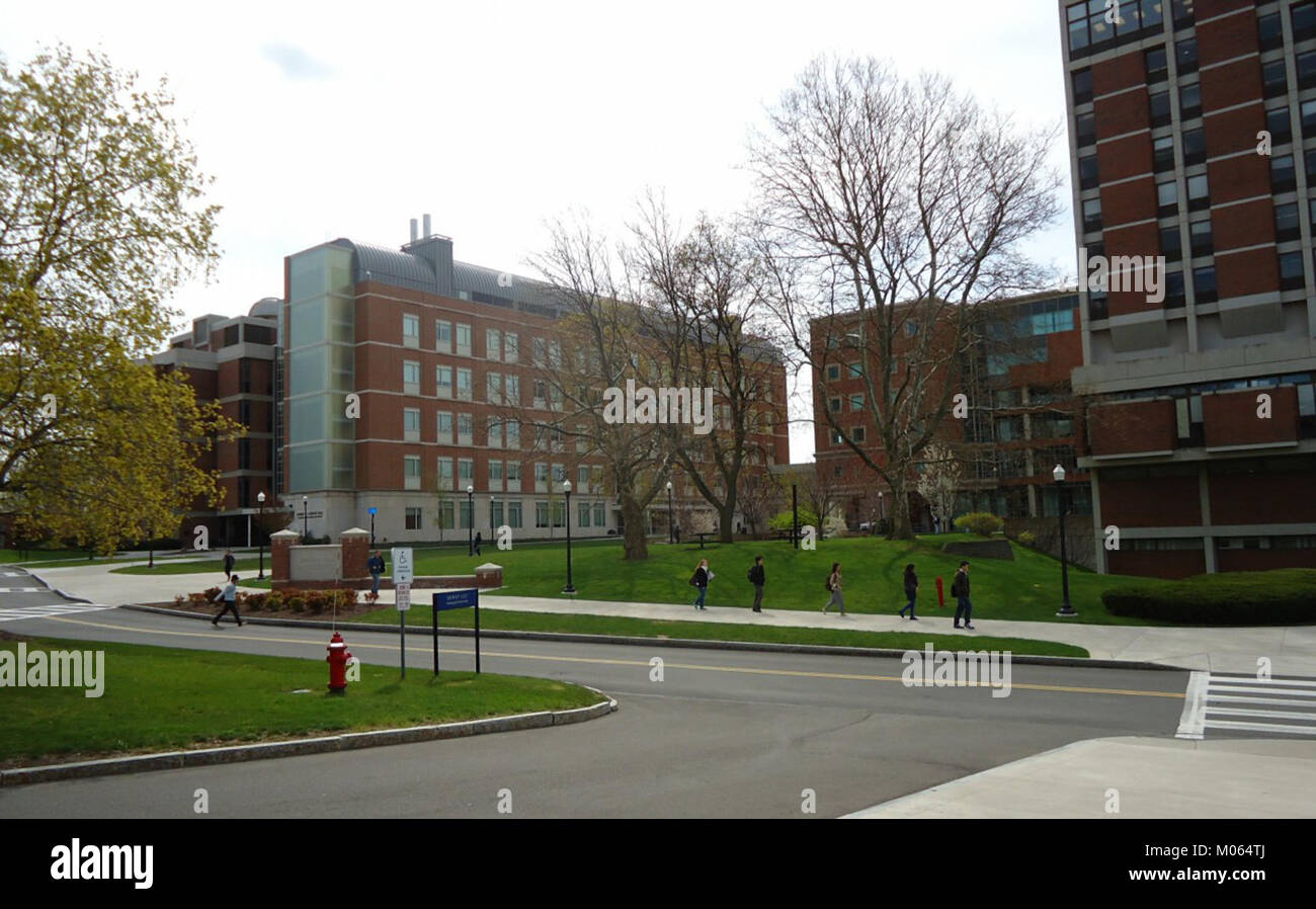 Campus buildings and streets of the University of Rochester ...
