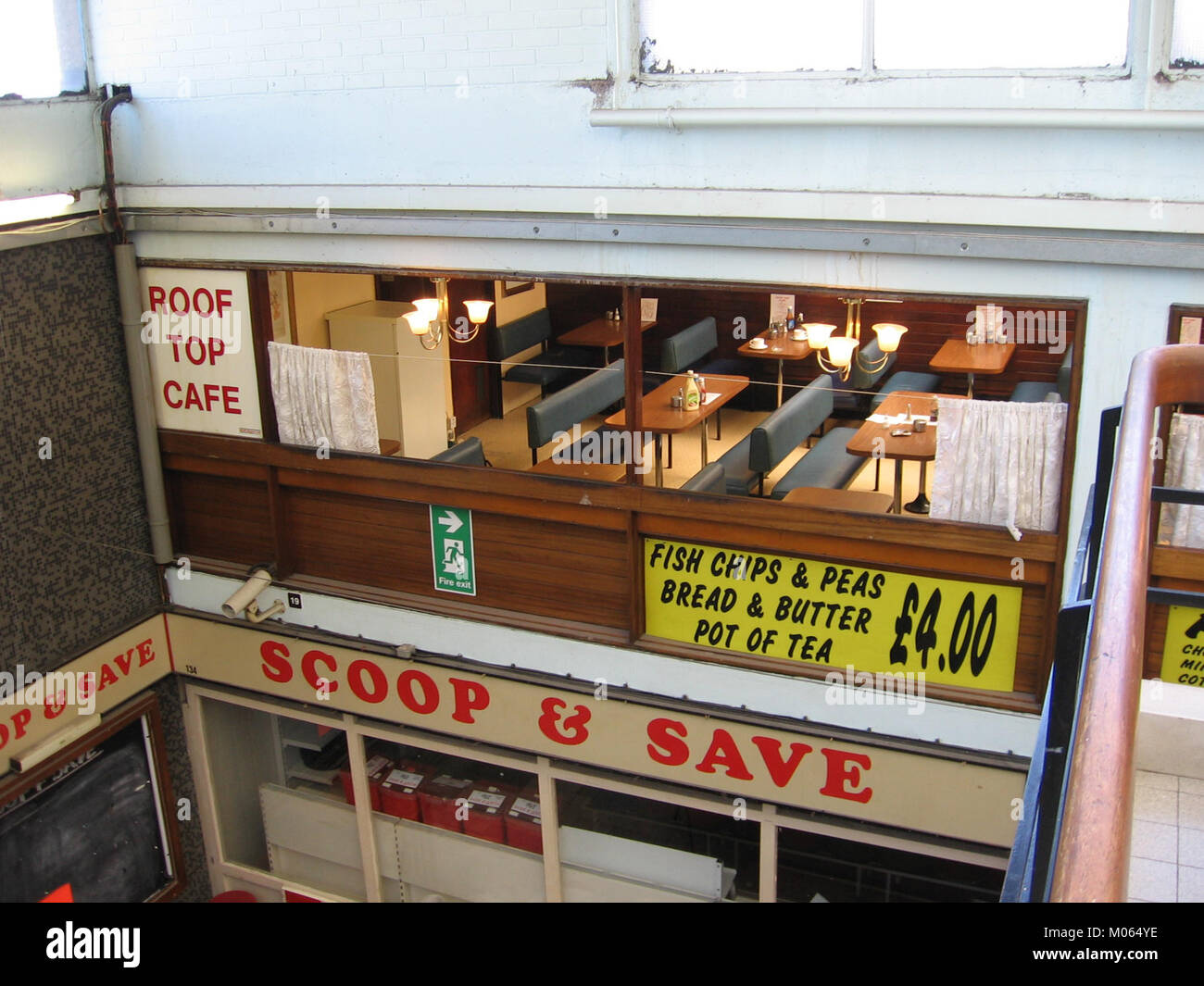 A photograph of a British cafe located in Sheffield Market, reflecting ...