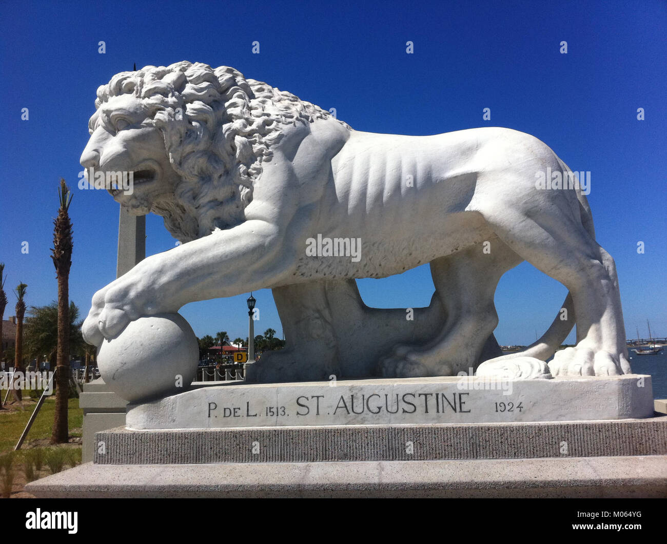 The Bridge of Lions statue is a prominent historical and cultural ...