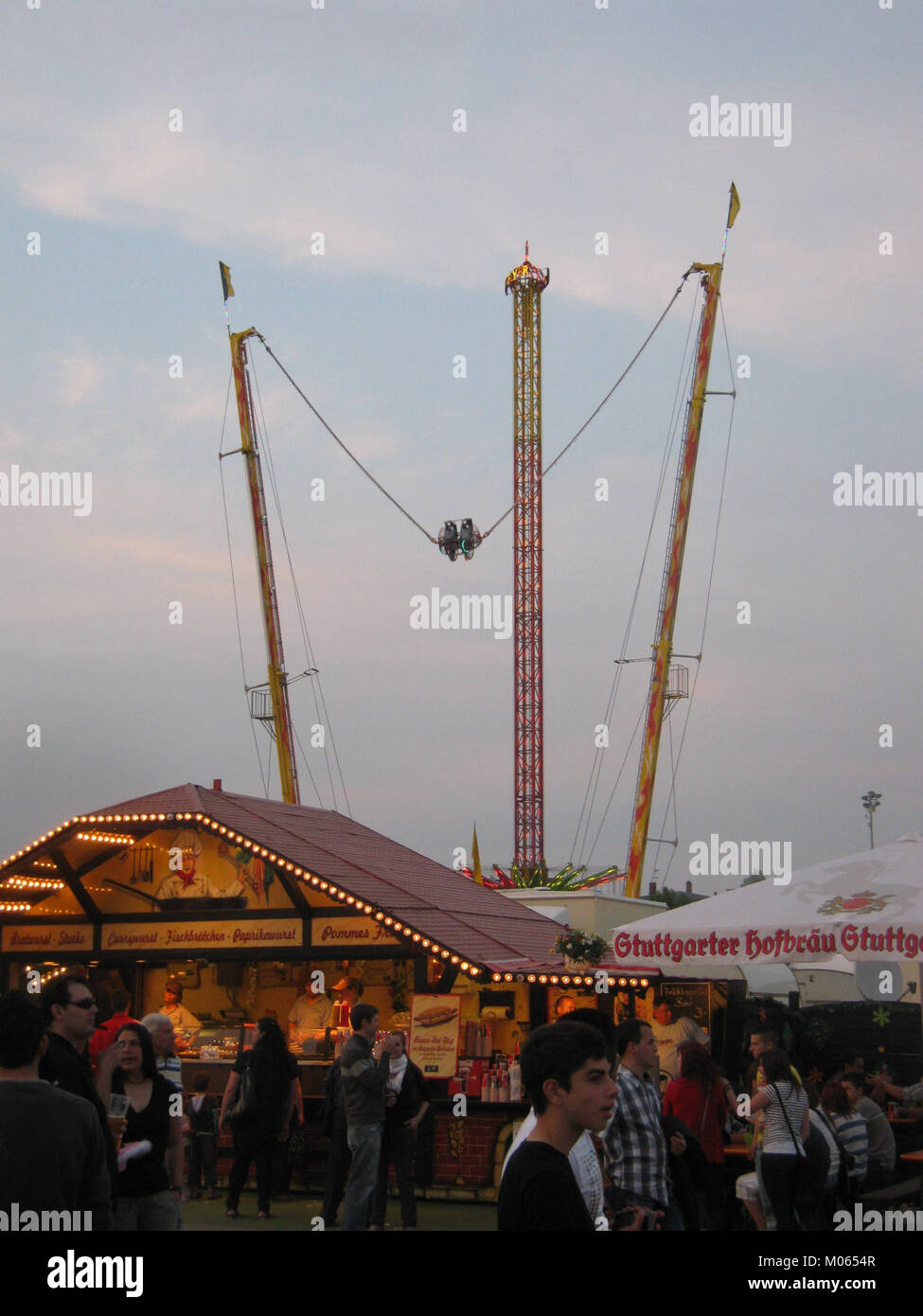 The Bungeekugel at the Stuttgarter Fruehlingsfest (Stuttgart Spring ...