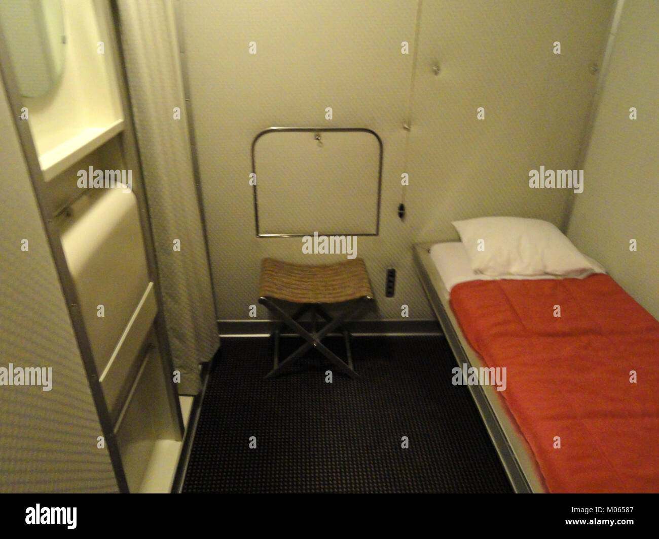 The cabin bed on display at the Zeppelin Museum in Friedrichshafen ...