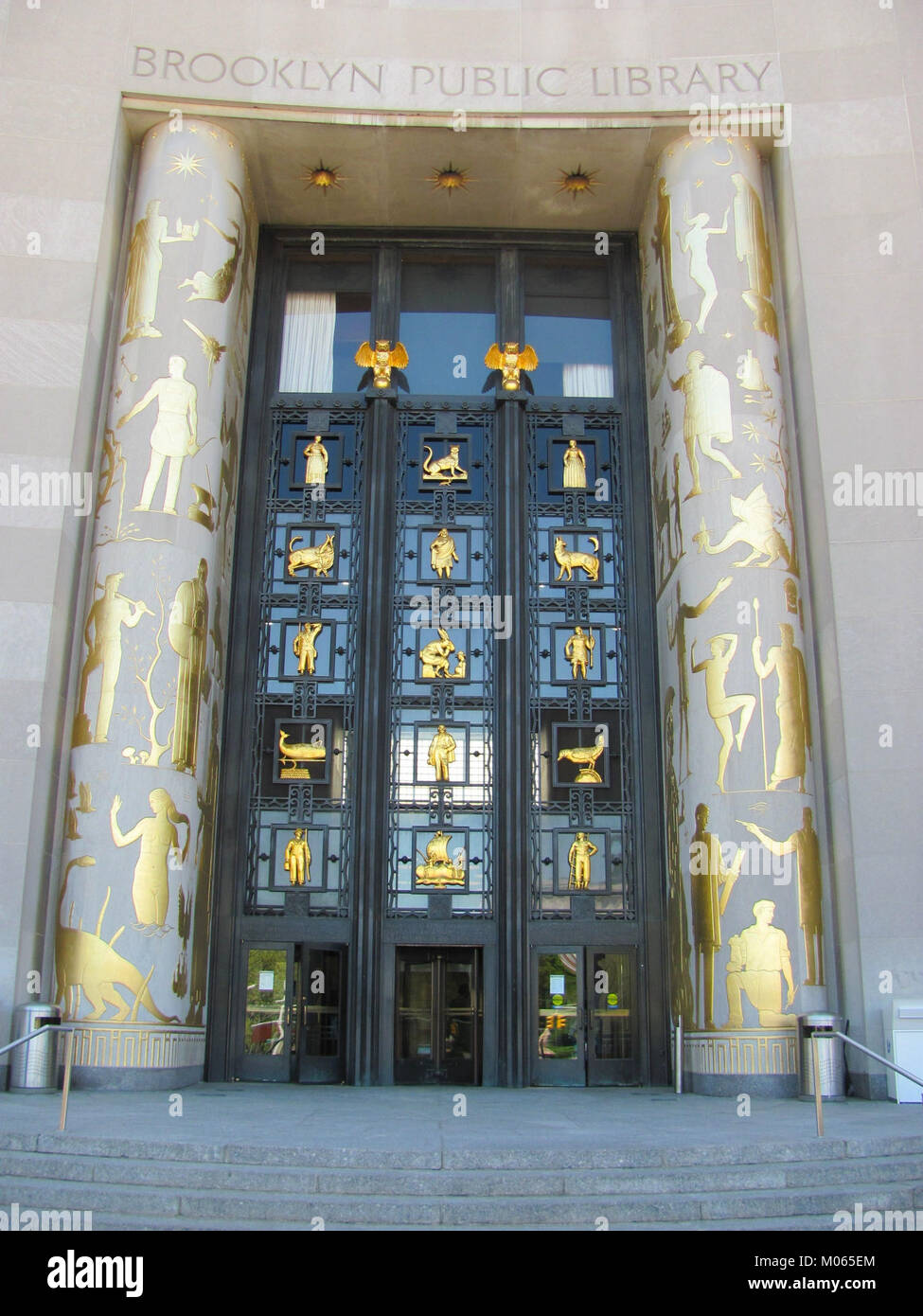 Brooklyn Library Front Door Stock Photo - Alamy