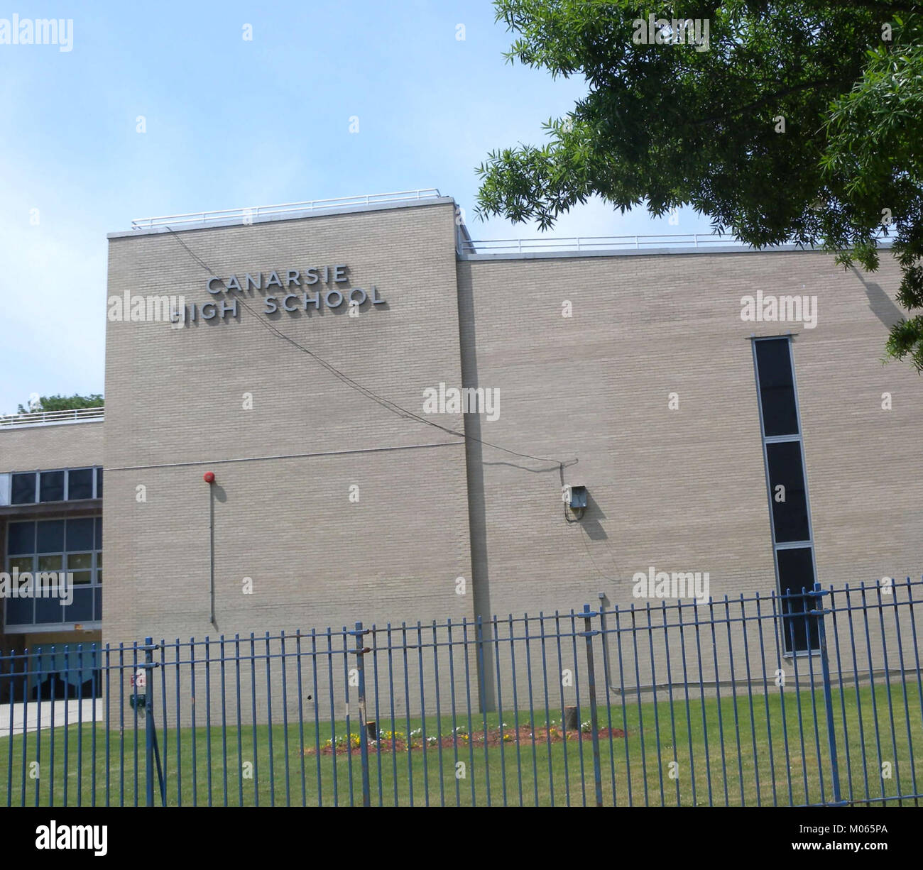 A reference to Canarsie High School, likely involving a historical or ...