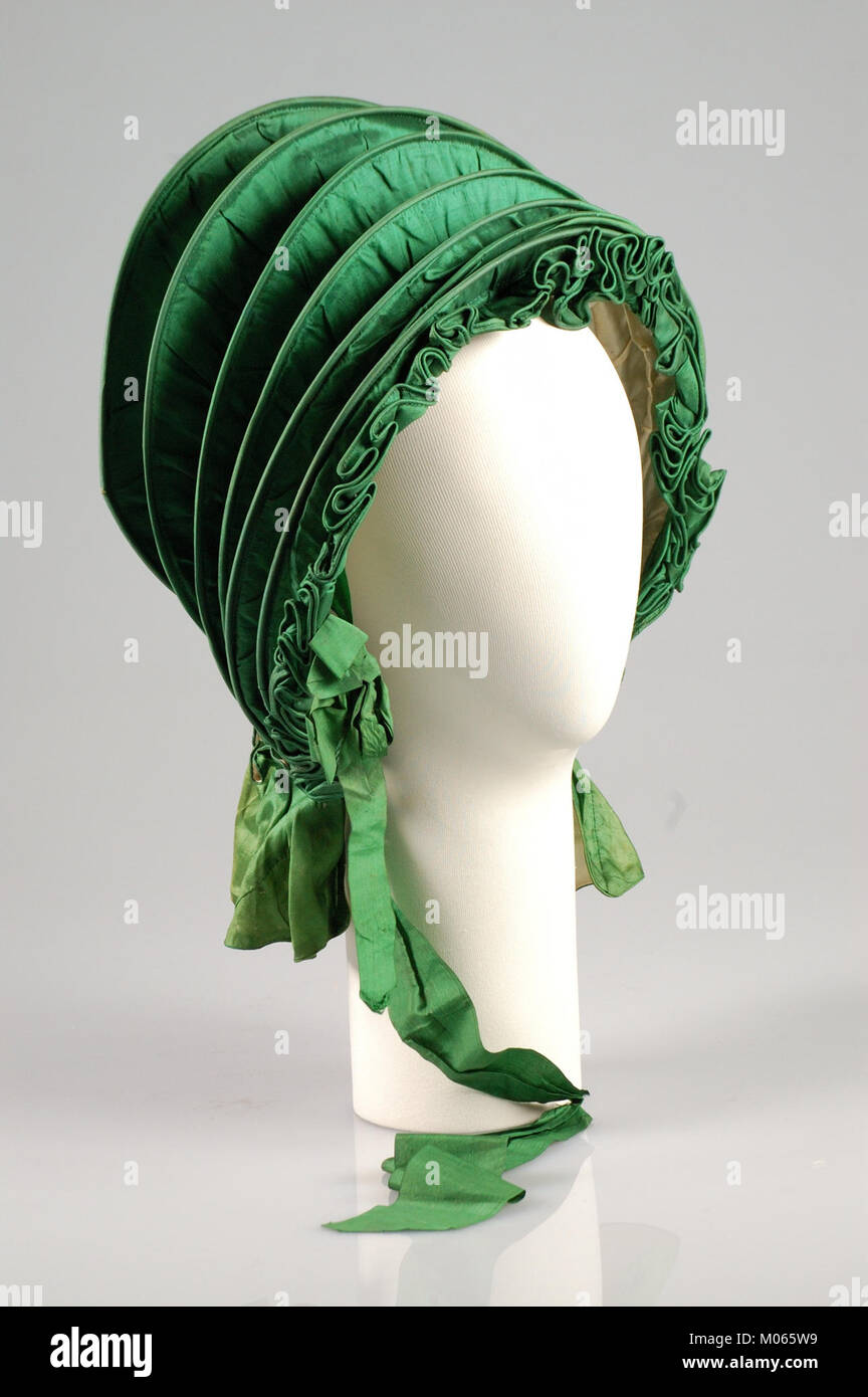 The calash, a collapsible hood popular in the 18th and early 19th ...