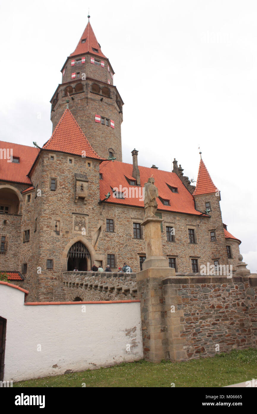 Bouzov Castle, located in the Czech Republic, is a medieval fortress ...