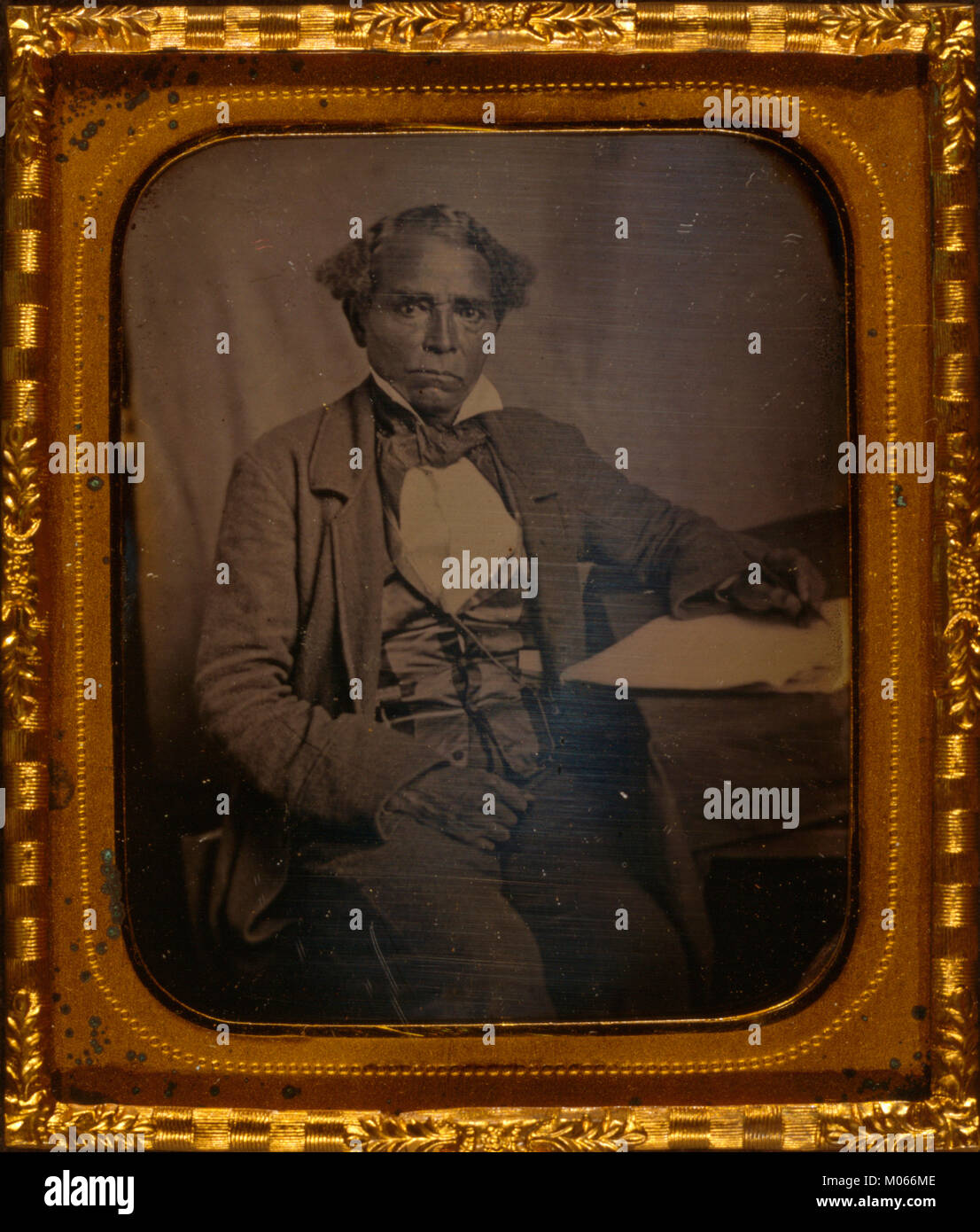 Edward Morris, three-quarter length portrait, full face, seated at desk ...