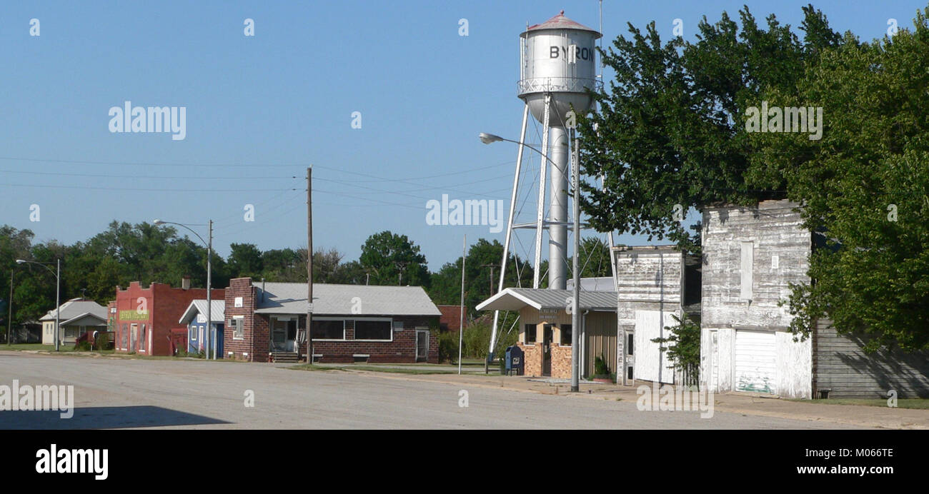 Byron, Nebraska downtown Stock Photo - Alamy
