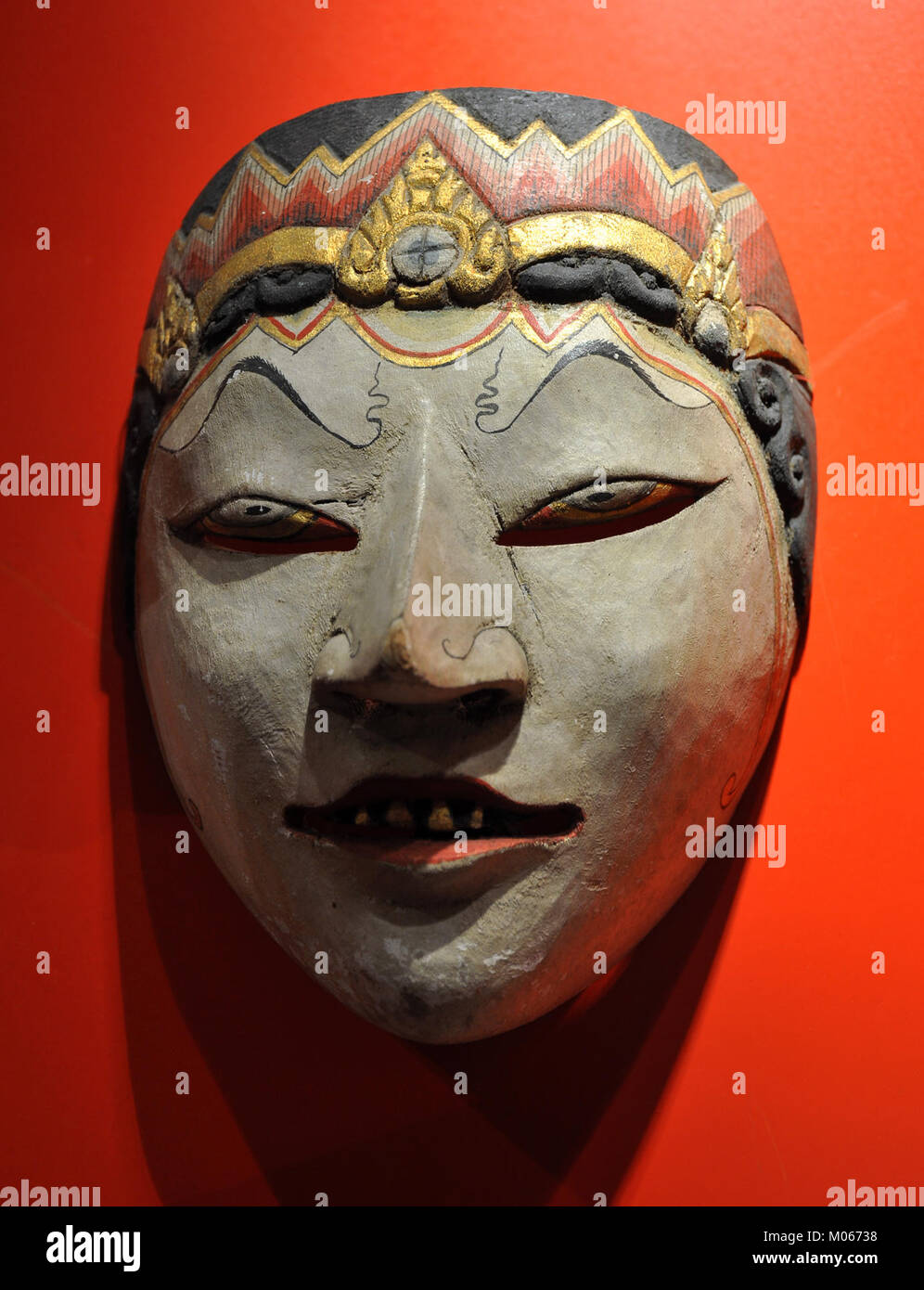 This Java Masque Wayang, photographed in Bruxelles on October 2, 2011 ...