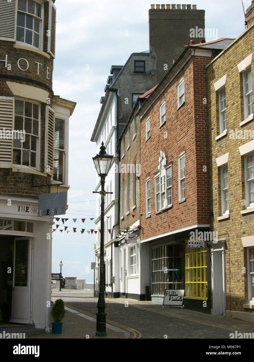 This image depicts the historic architecture of the old town in Margate ...