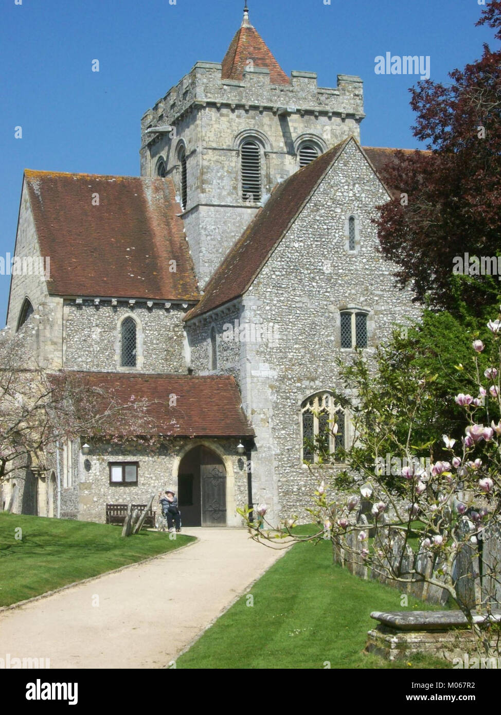 Boxgrove Priory, located in West Sussex, England, features an ...
