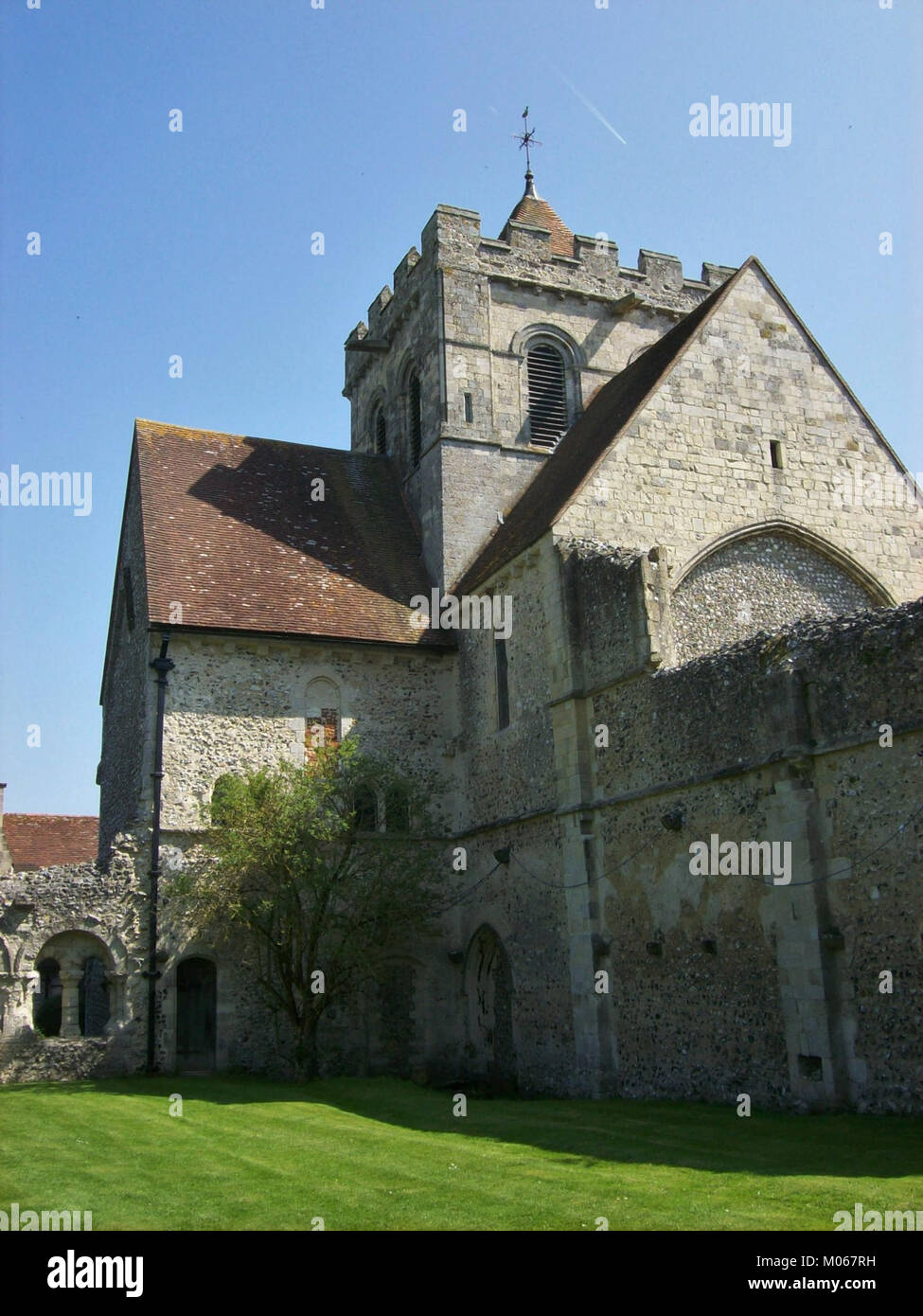 Boxgrove Priory, North side Stock Photo - Alamy