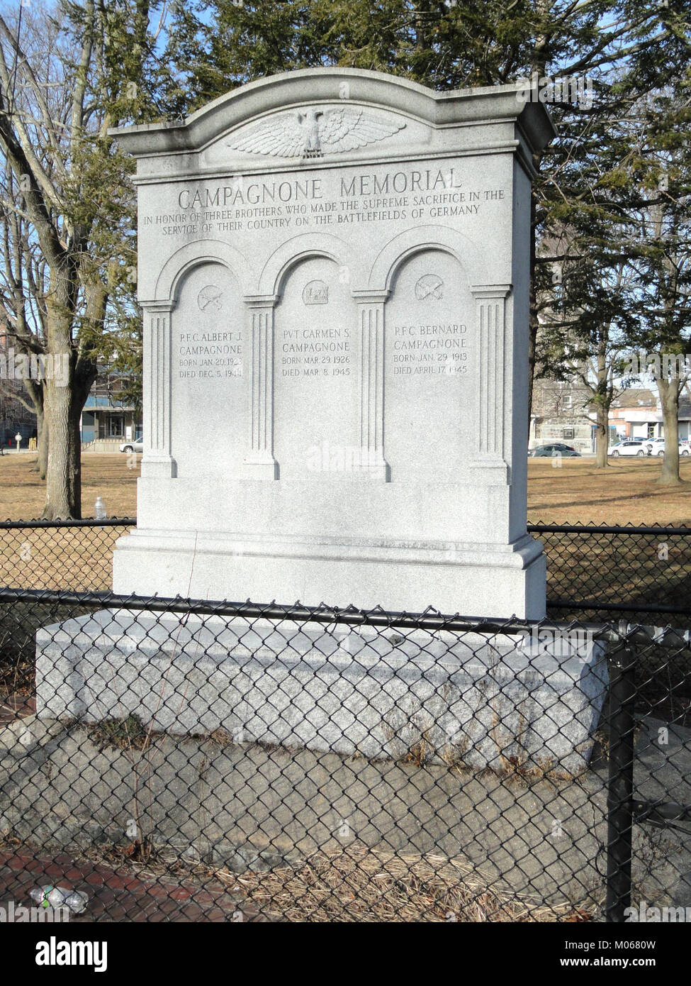 The Campagnone Memorial in Lawrence, Massachusetts, captures an ...
