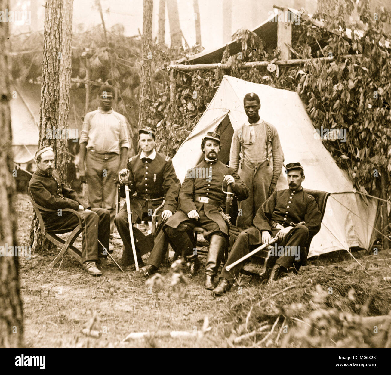 Officers of 114th Pennsylvania Infantry in front of Petersburg, Va ...