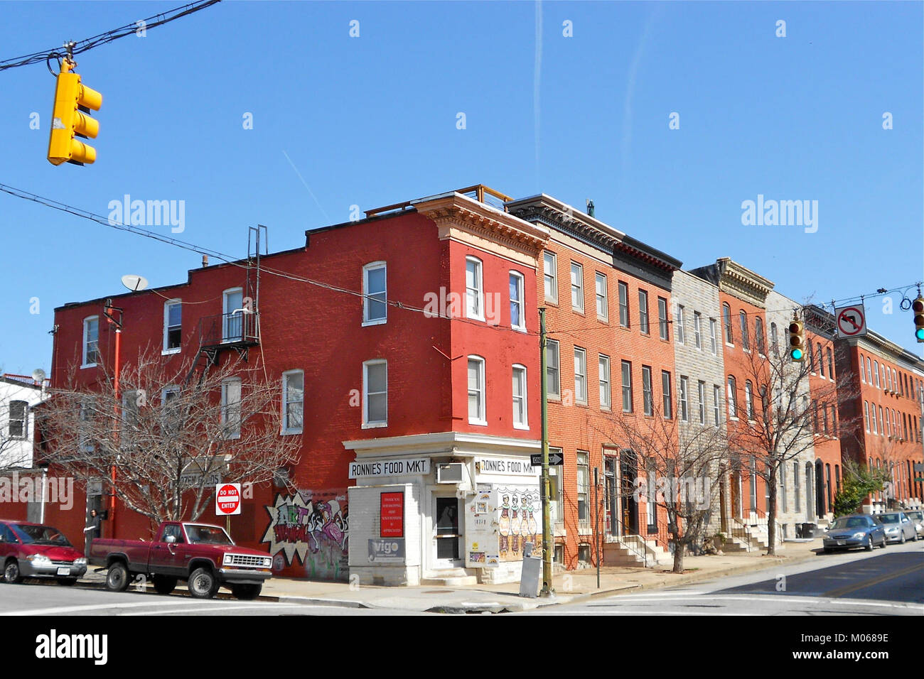 A historical depiction of Butchers Hill, located in Baltimore ...