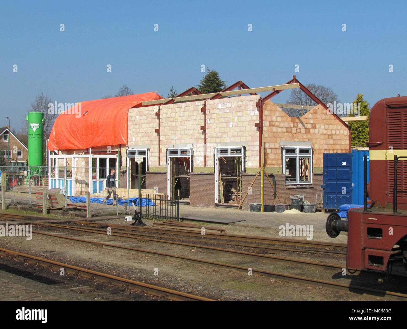 This architectural plan outlines the design for the new railway station ...