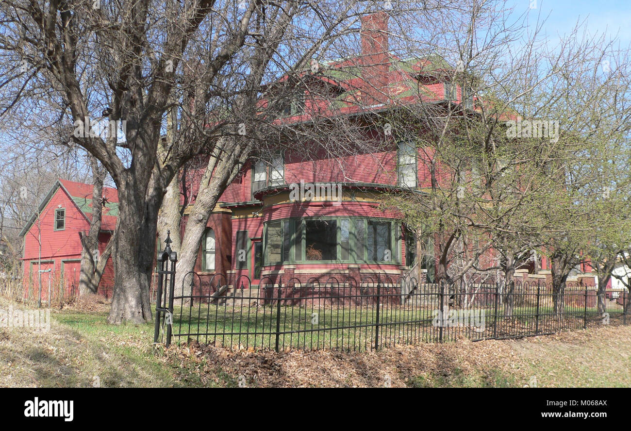 This image of the Burkam house, taken from the southeast, showcases the ...