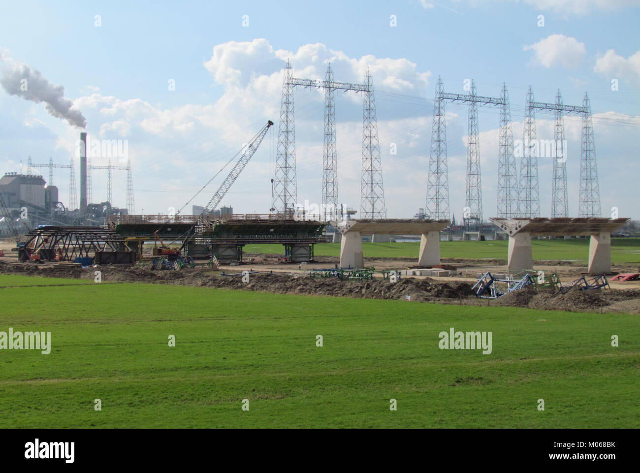 This illustration represents the construction of the northern bridge of ...