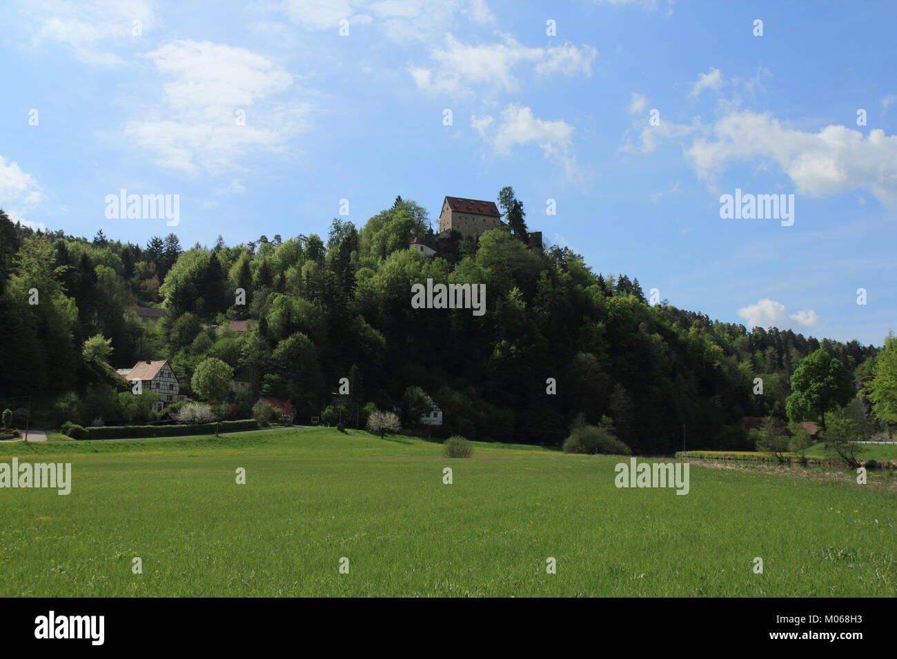 This piece features a depiction of Burg Rabeneck, an important ...