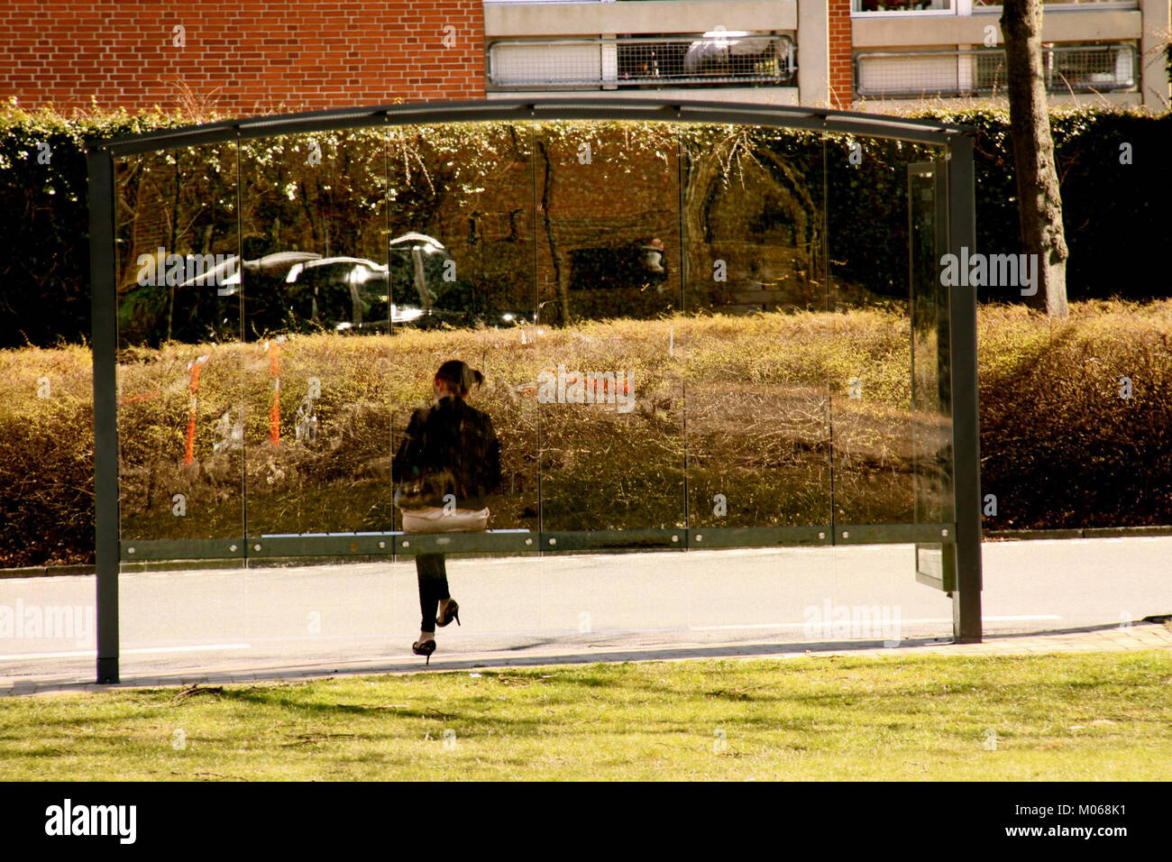 Bus stop in odense hi-res stock photography and images - Alamy