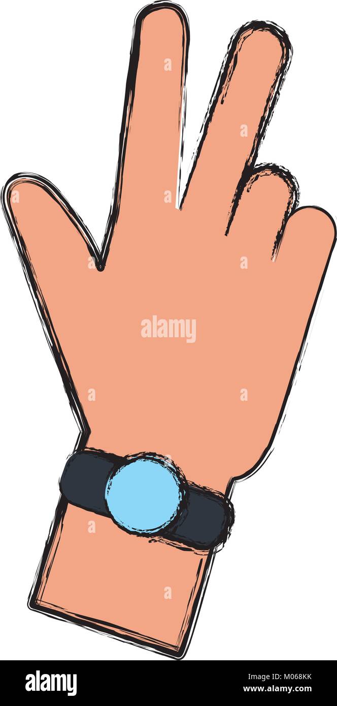 Number three hand symbol Stock Vector Image & Art - Alamy