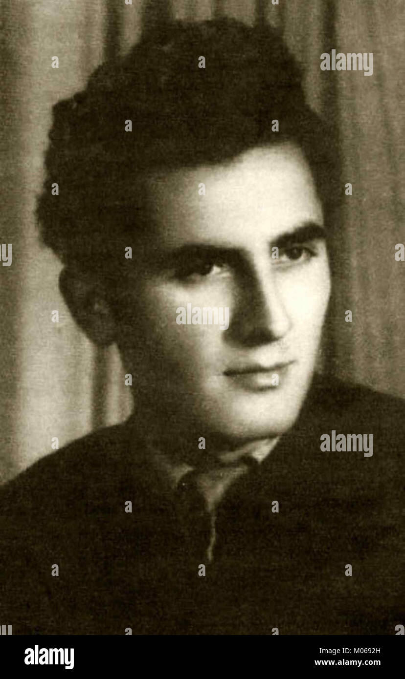 A portrait of Branko Stojanovic, created around 1957. This piece offers ...