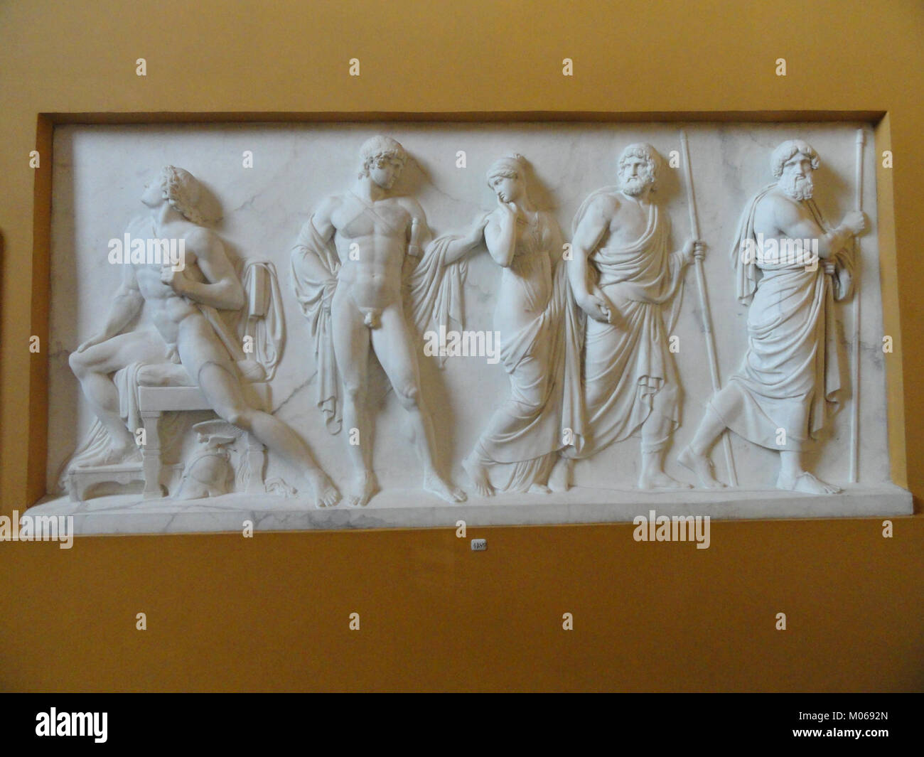 This artwork illustrates the mythological story of Briseis and Achilles ...