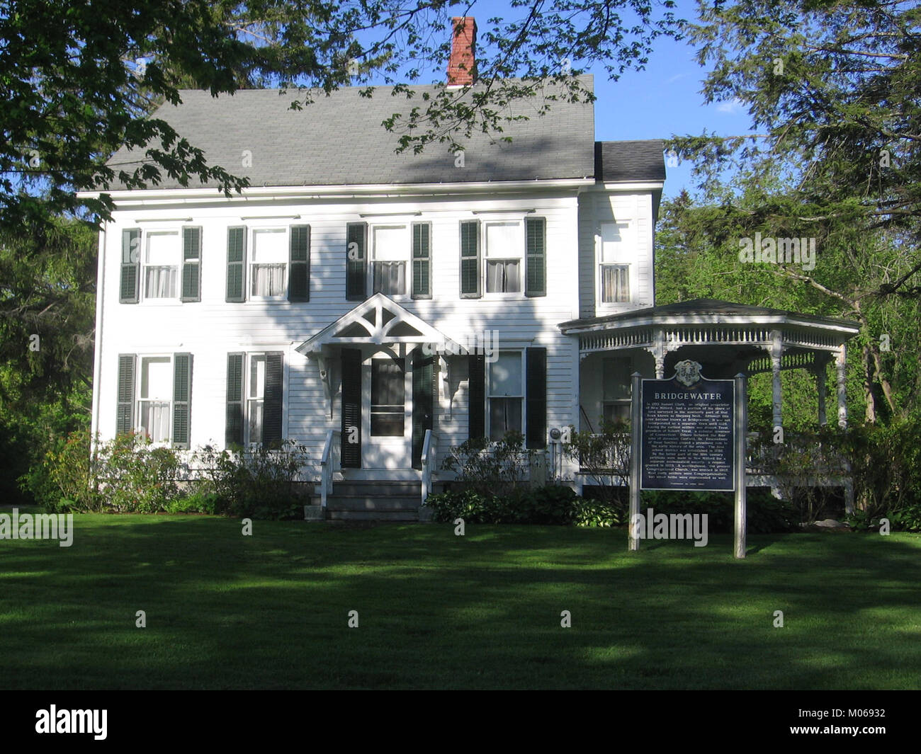 This Bridgewater sign is an example of early signage used for ...