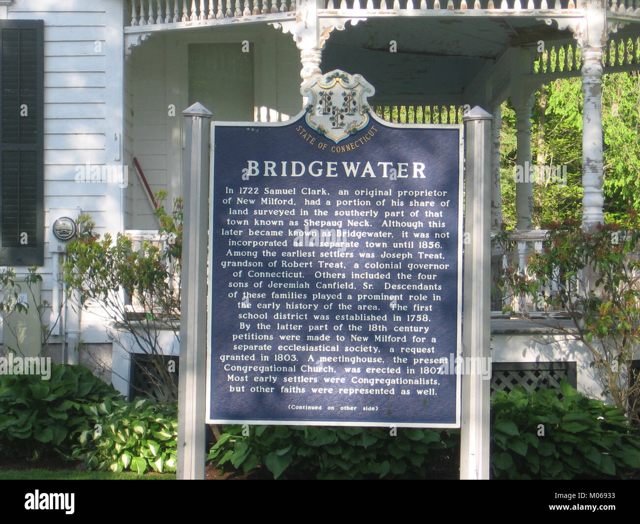 This Bridgewater sign, identified as number 033, serves as an important ...