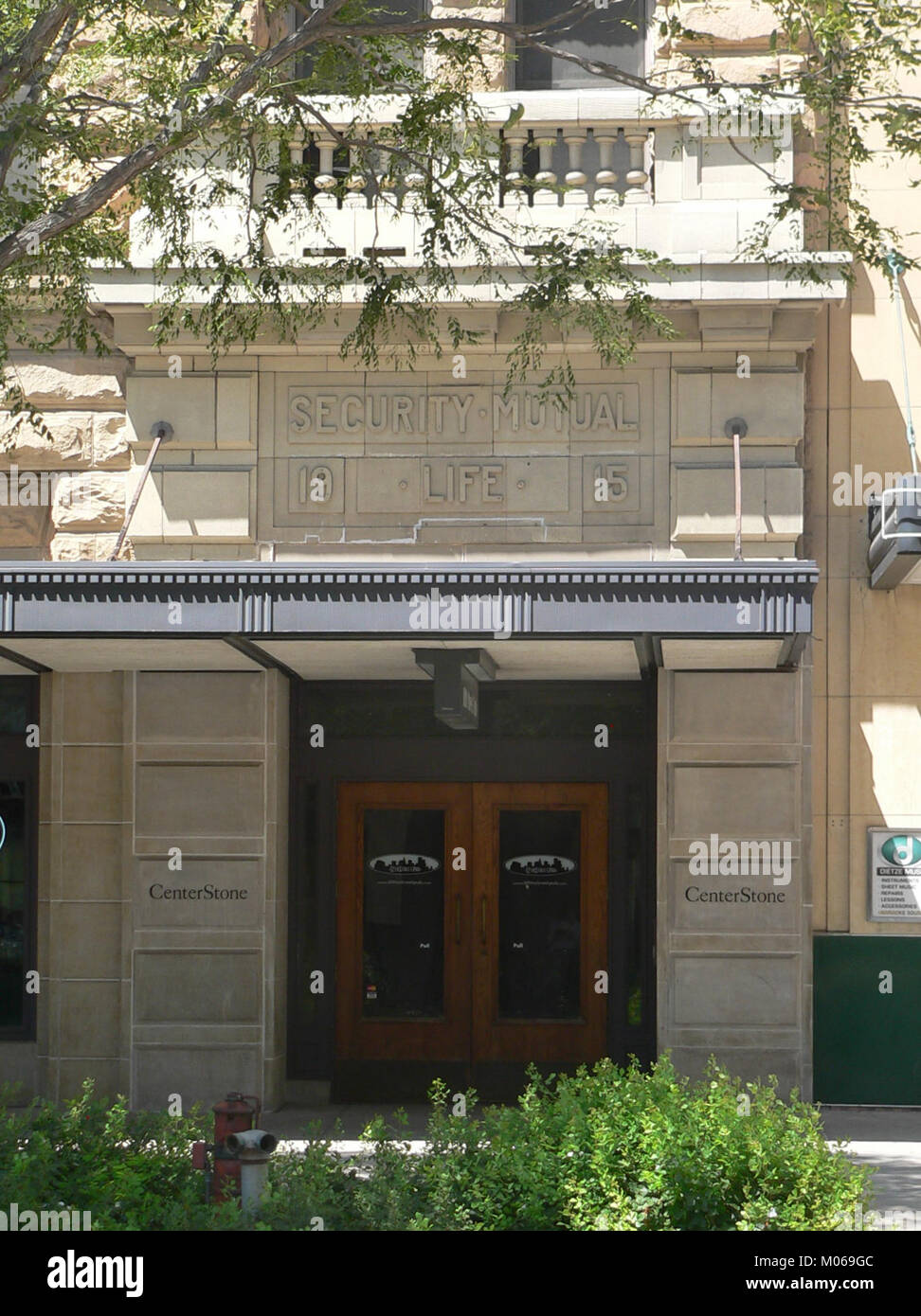 Burr Block (Lincoln, NE) SE door Stock Photo - Alamy