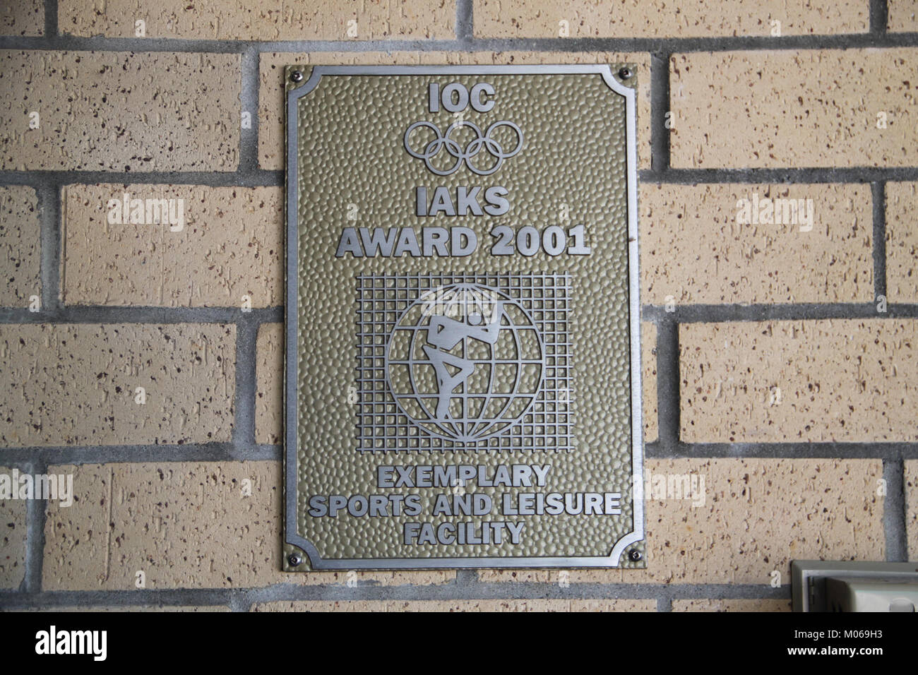 Burnaby eileen dailly pool ioc award plaque Stock Photo - Alamy