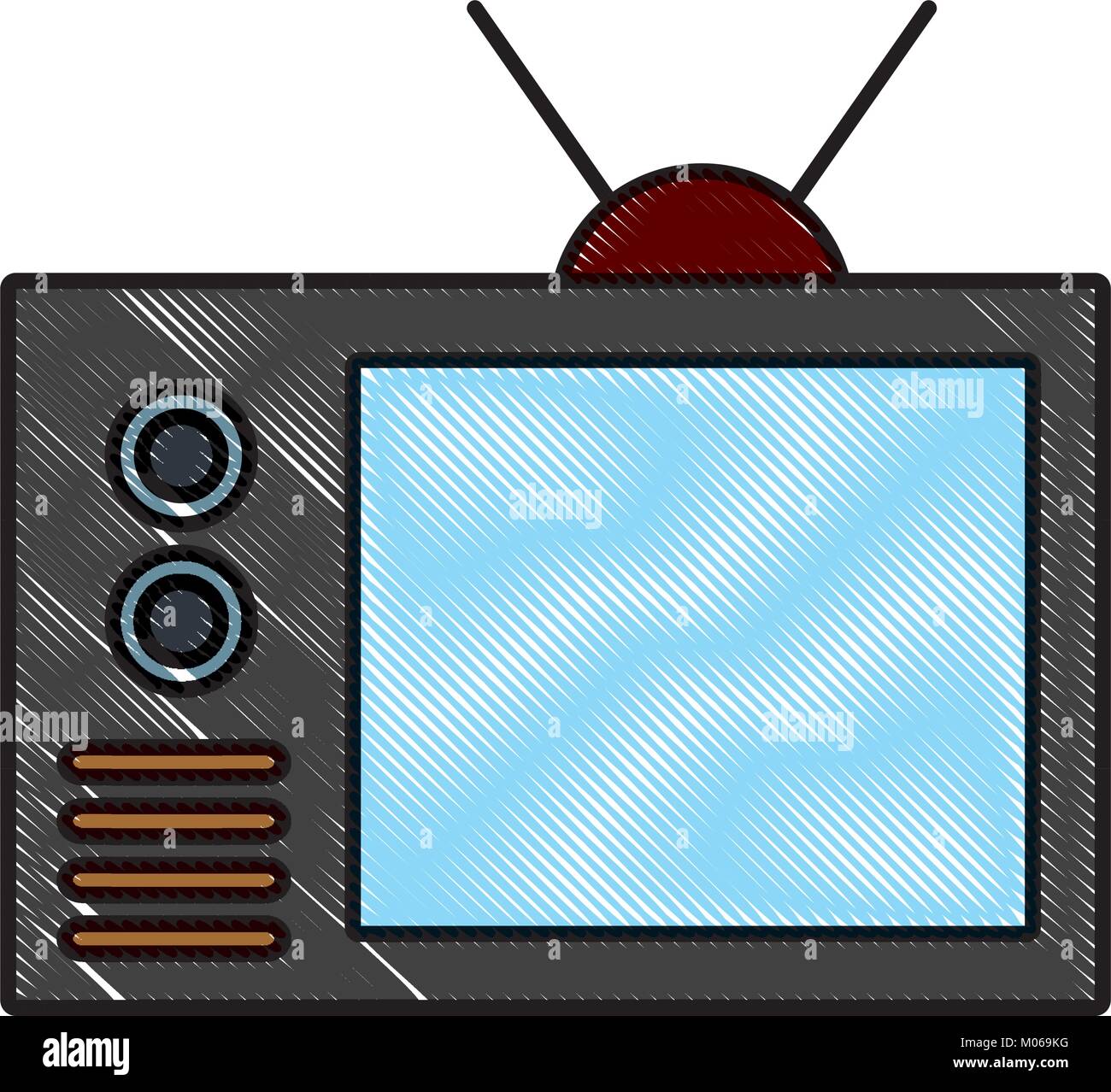 Old tv symbol Stock Vector Image & Art - Alamy