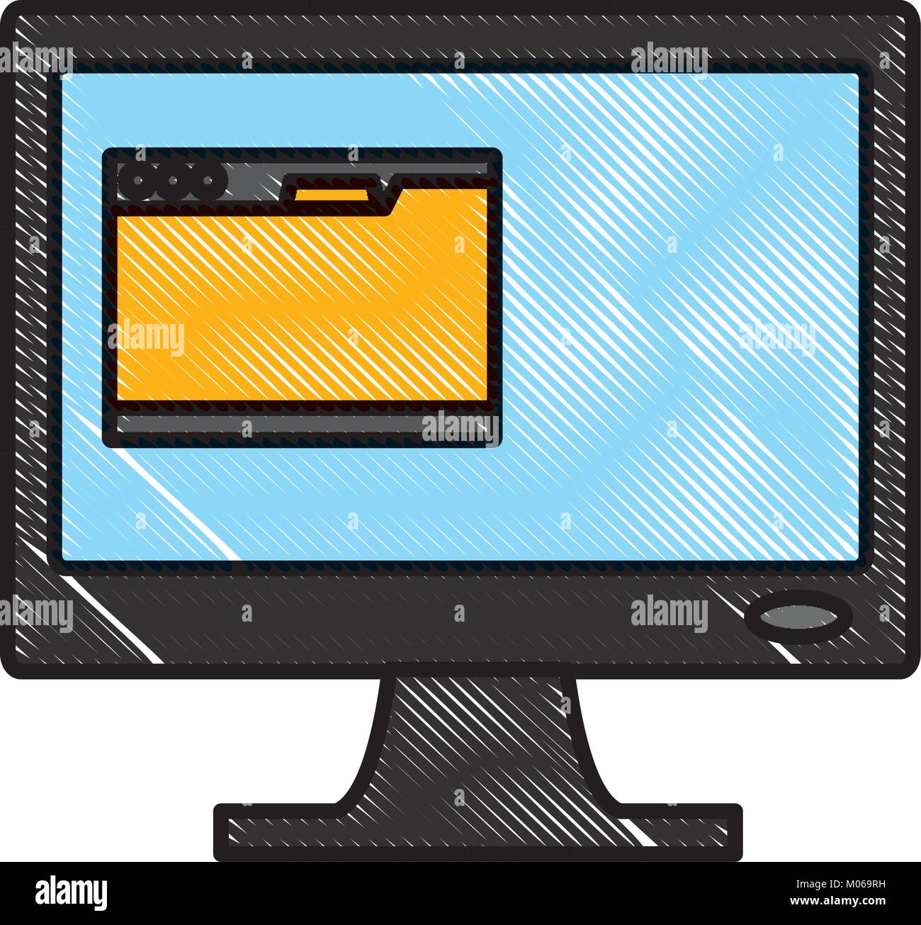 Computer screen on Stock Vector Image & Art - Alamy